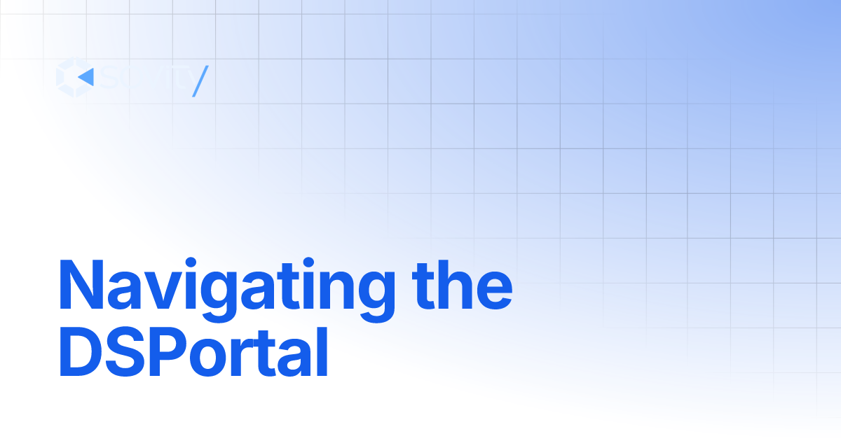 Navigating the DSPortal | Documentation