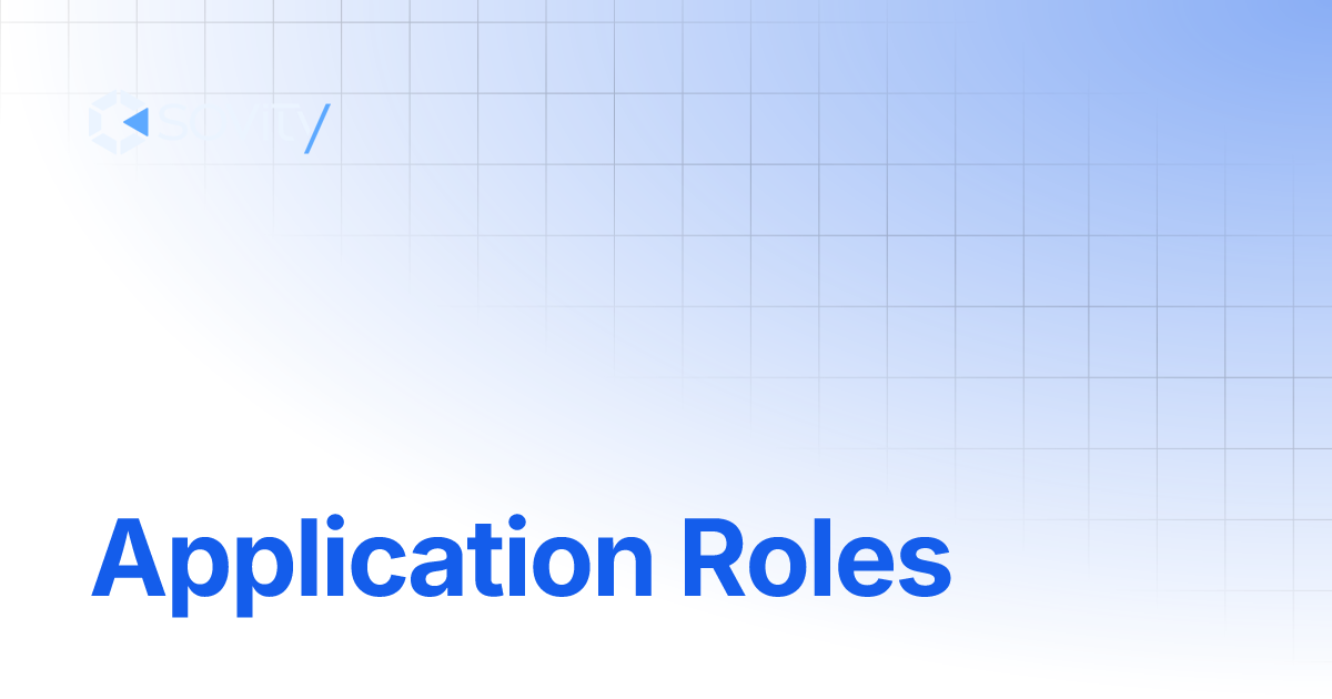 Application Roles | Documentation